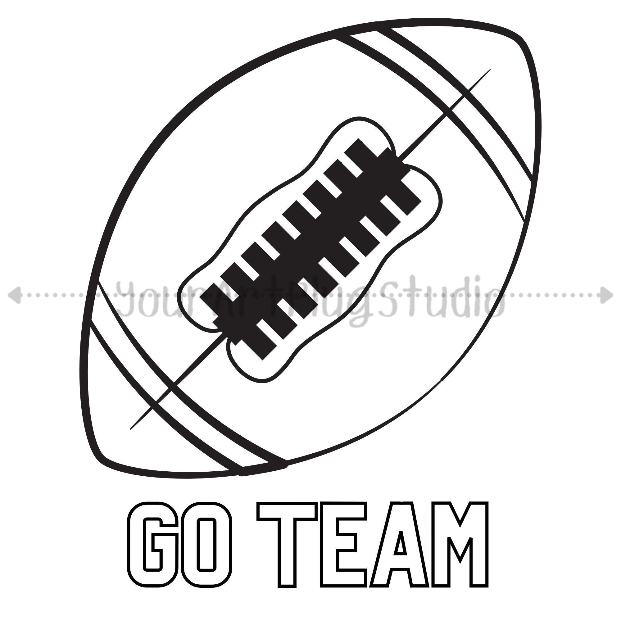 Football | Go Team Graphic | PNG, JPG, SVG - Etsy