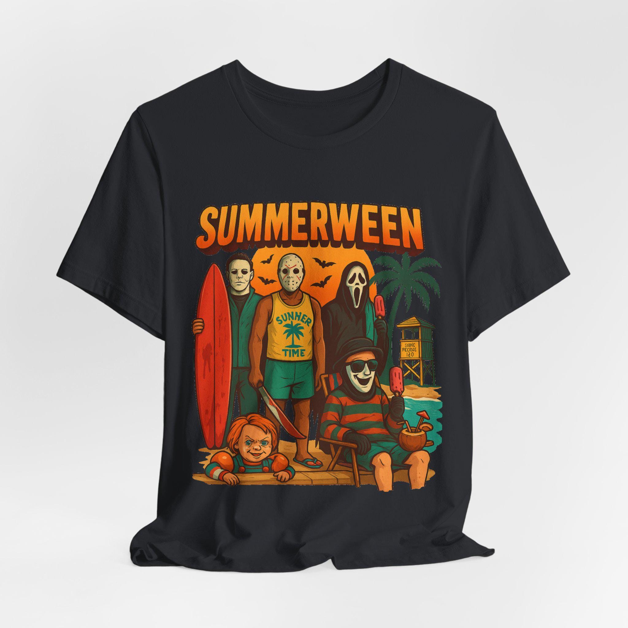 Summerween Horror Beach PNG, JPG, SVG | Halloween in Summer Clipart ...