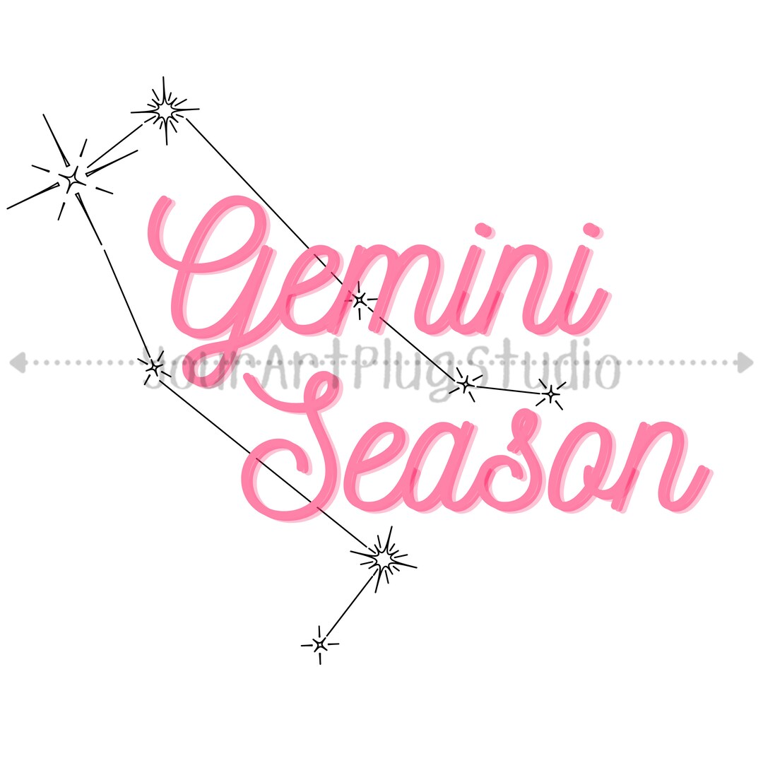 Gemini Season Graphic | PNG, JPG, SVG - Etsy