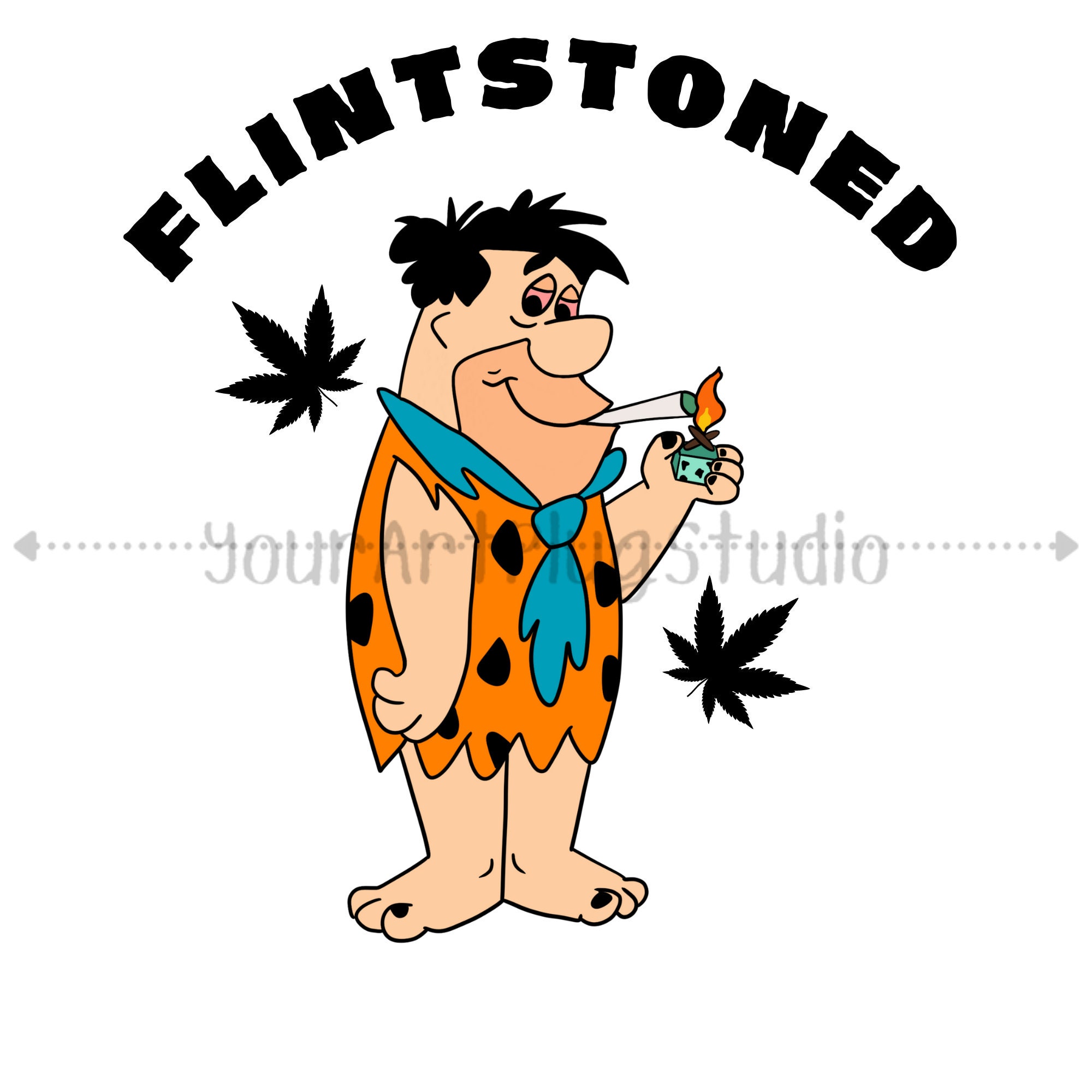 Flint"stoned" Graphic | 3 Designs | PNG, JPG, SVG - Etsy