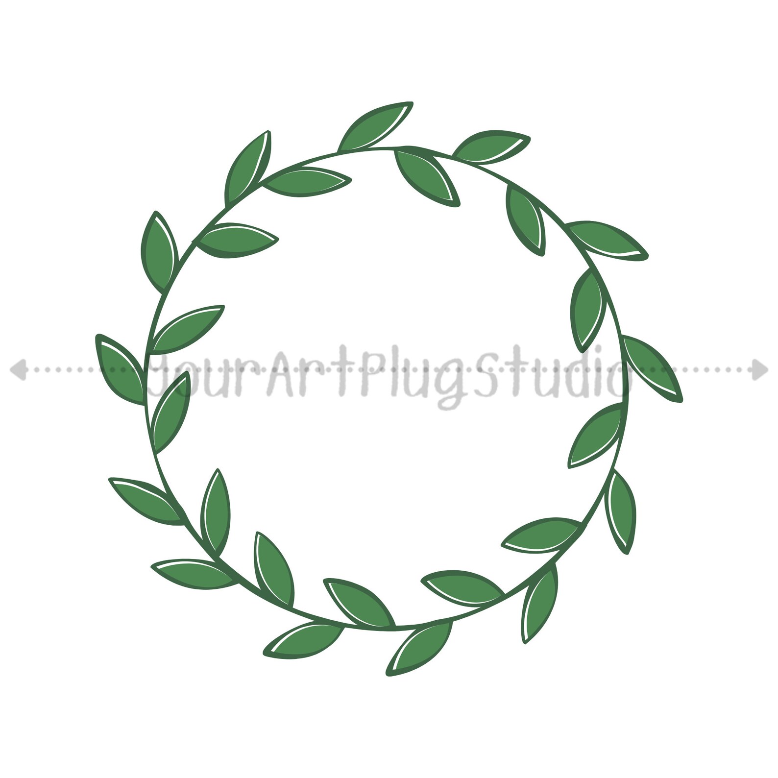 Leaf Ring Frame SVG, PNG, JPG - Etsy