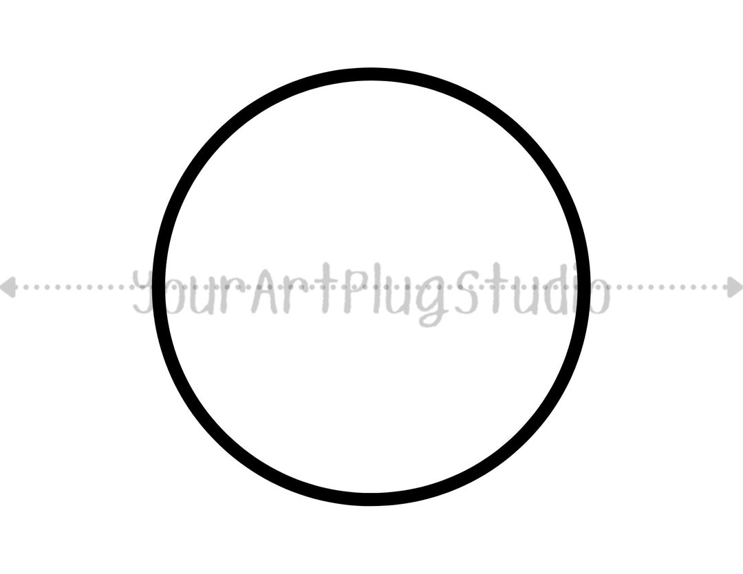 Simple Circle Ring SVG, PNG, JPG File - Etsy