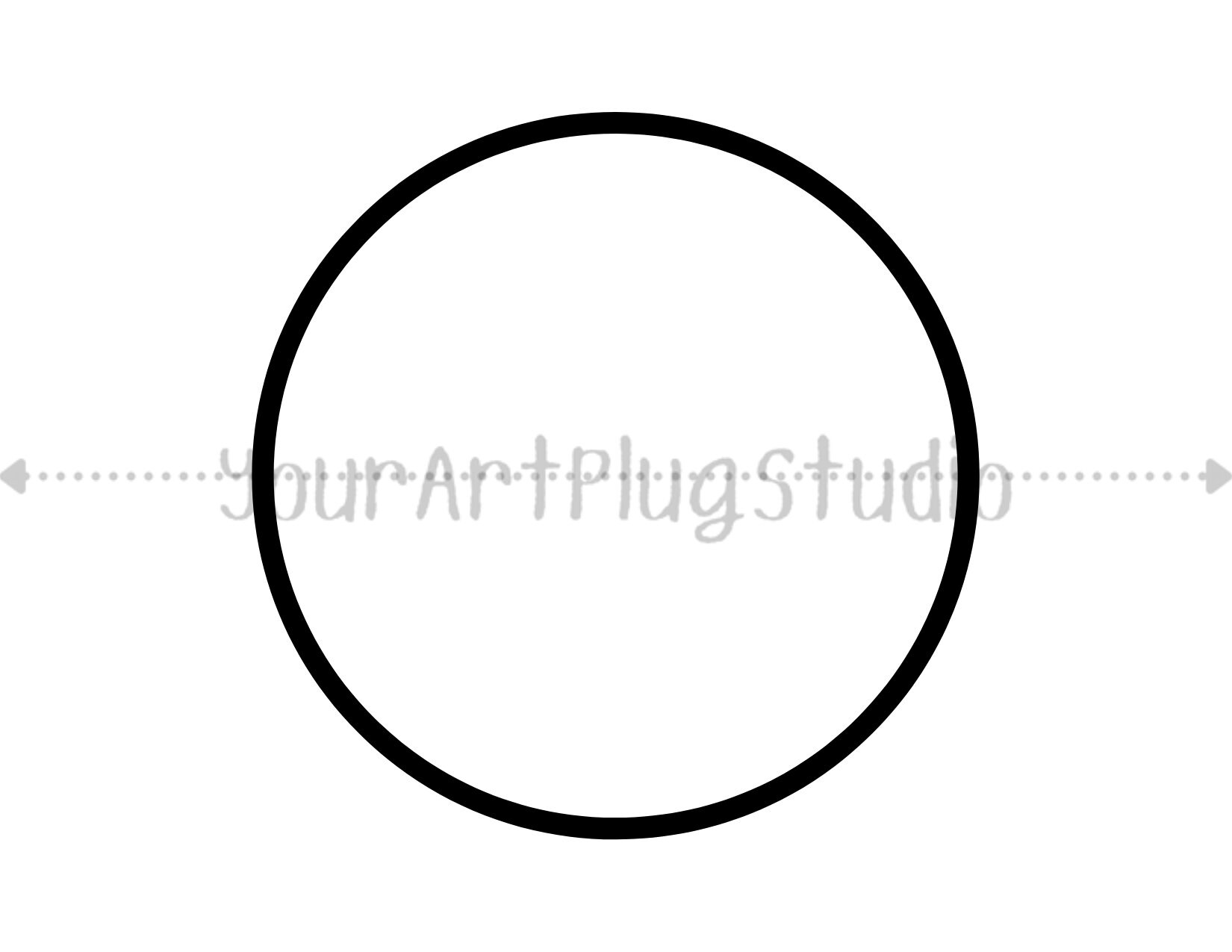 Simple Circle Ring SVG, PNG, JPG File - Etsy