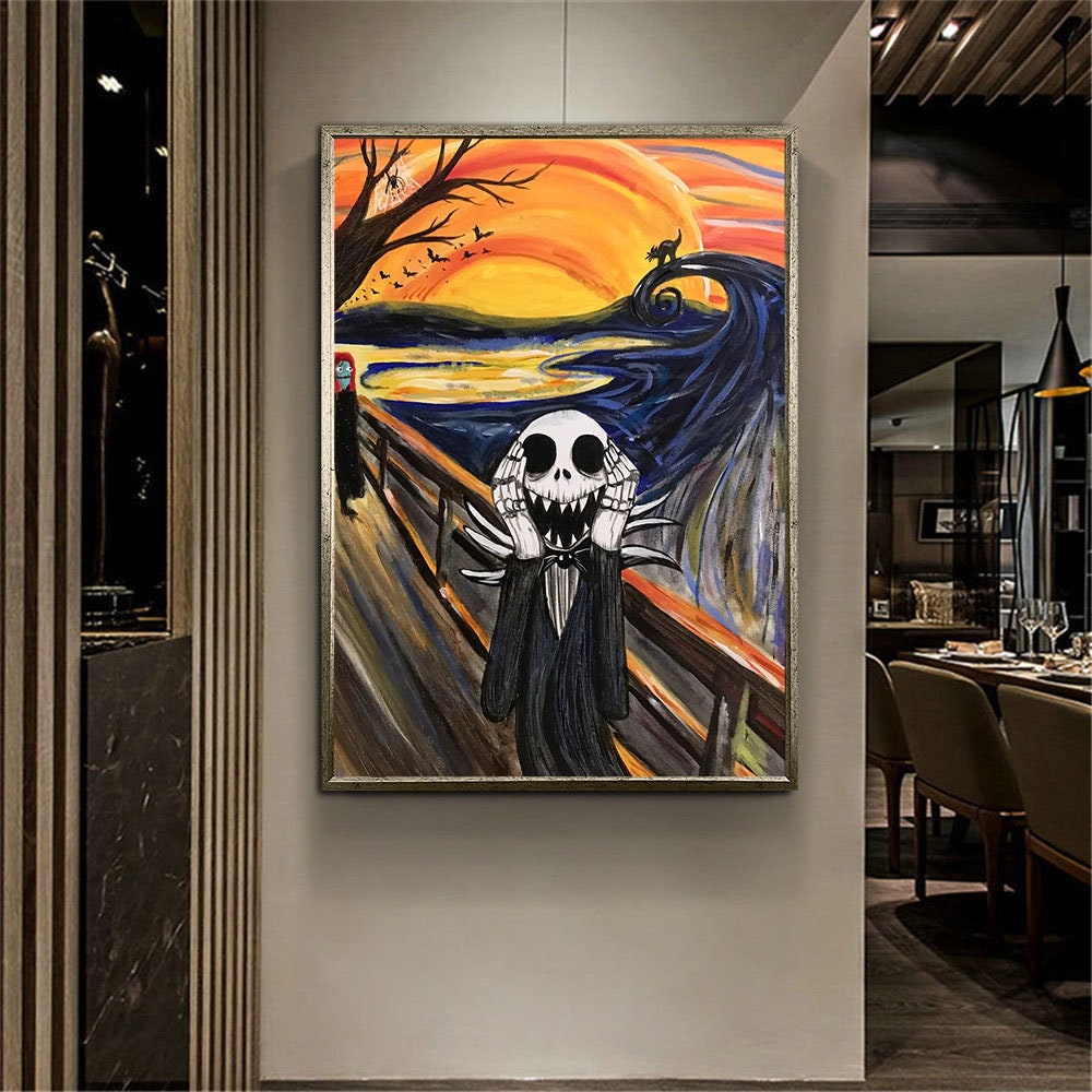 Scared Scarecrow Painting Canvas Print Art Van Gogh Canvas - Etsy