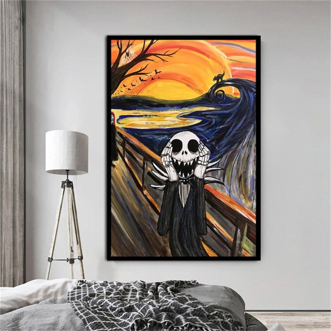 Scared Scarecrow Painting Canvas Print Art Van Gogh Canvas - Etsy