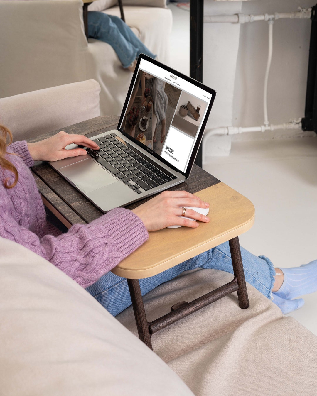 Wood Portable Desk for Laptop Laptop Stand Work From Home - Etsy