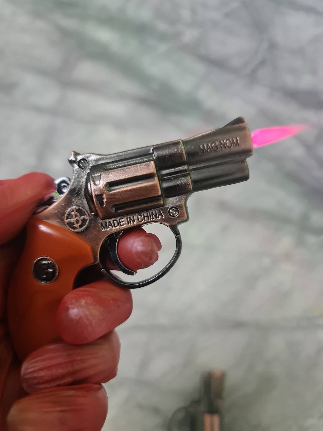 Wooden Style Gun Lighter With Led Bright Torch - Etsy