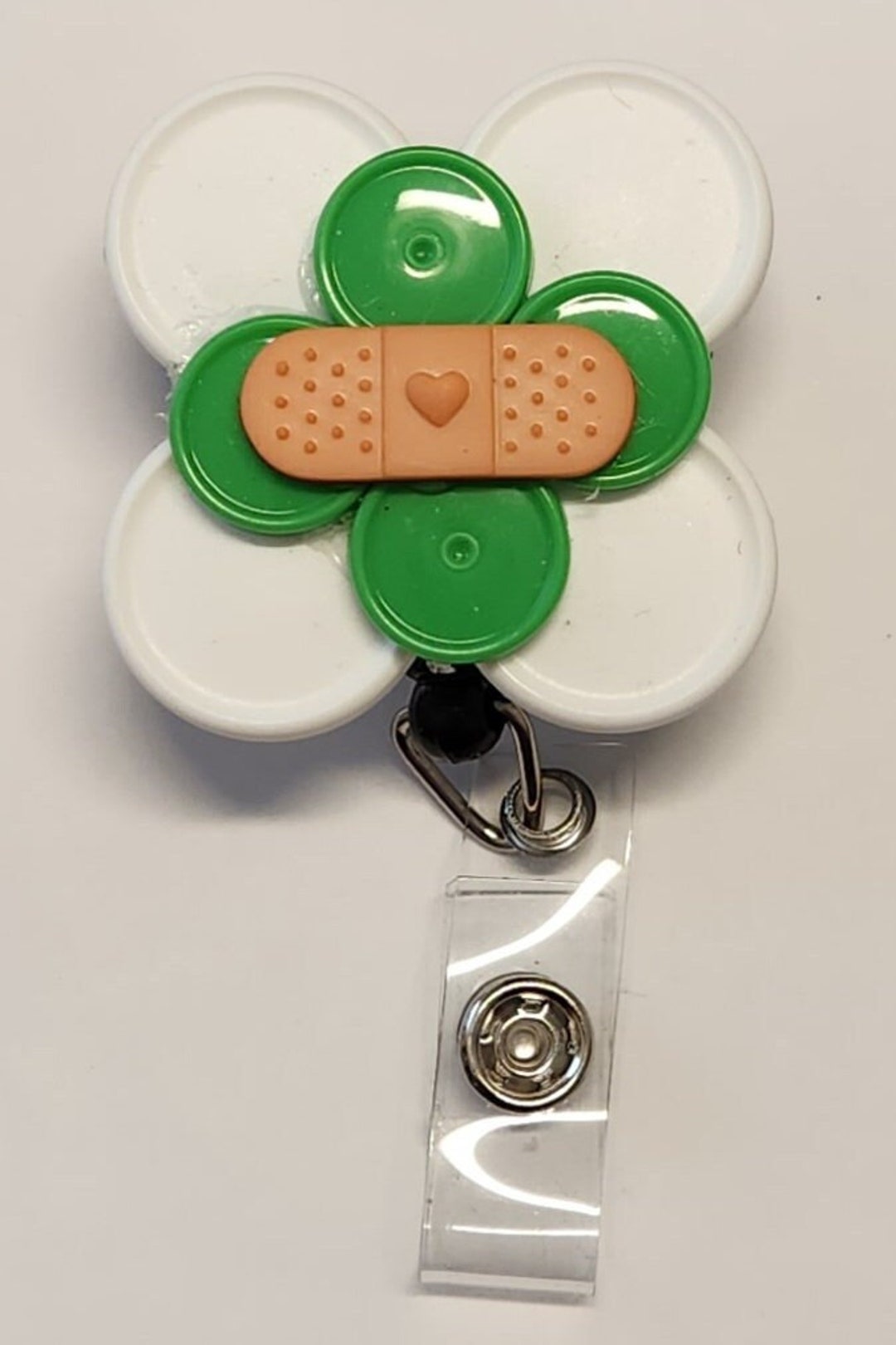 Bandage Badge Reel Medication Vial Top - Etsy