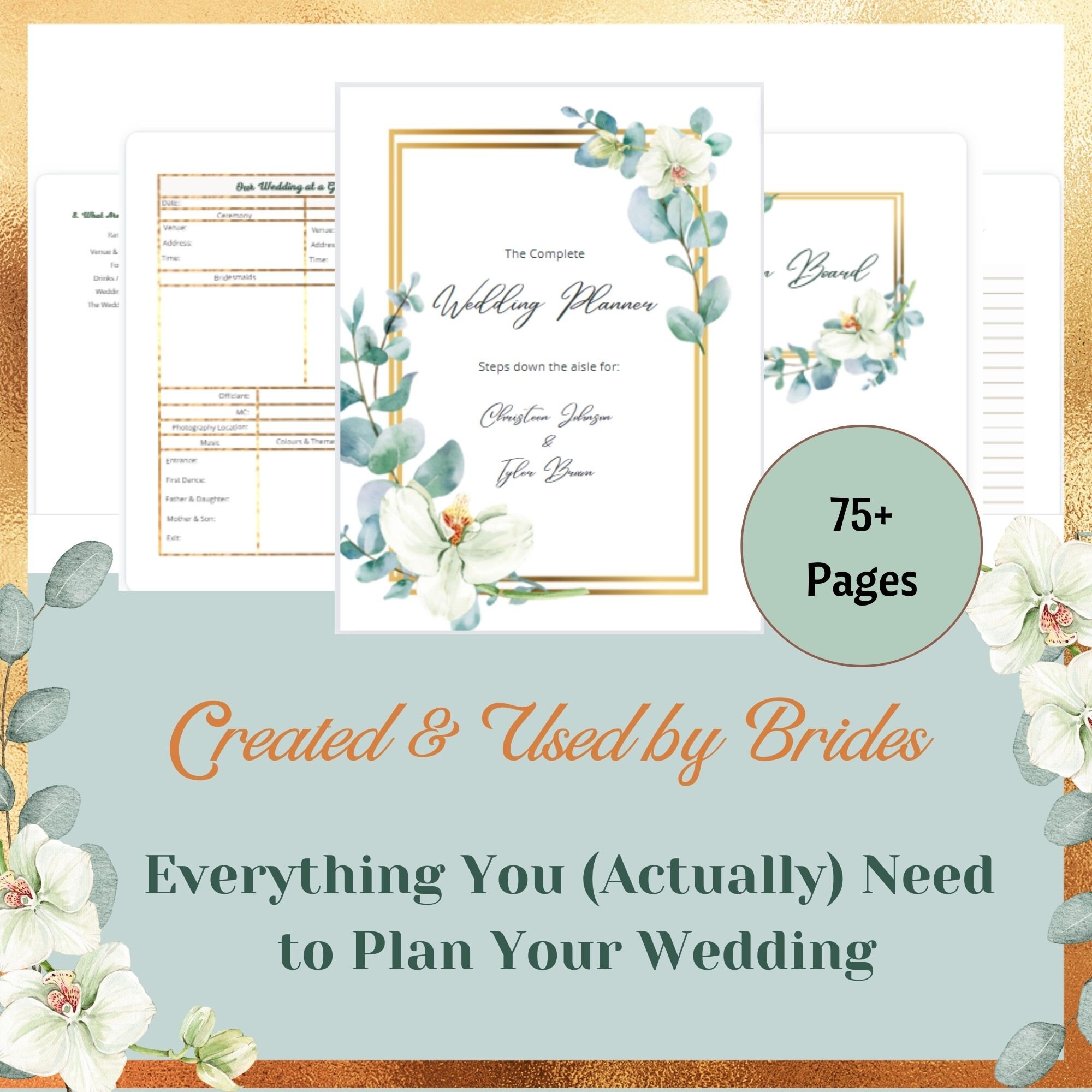 Complete Wedding Planner | Printable Instant Digital Download | for ...