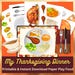 Thanksgiving Dinner Printable: Pretend Play Food Activity (digital ...