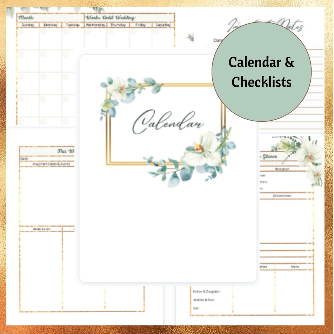 Complete Wedding Planner Printable Instant Digital Download - Etsy