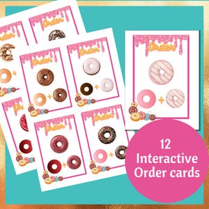 3D Paper Donut Shop: Printable Pretend Play Bakery (PDF) - Etsy