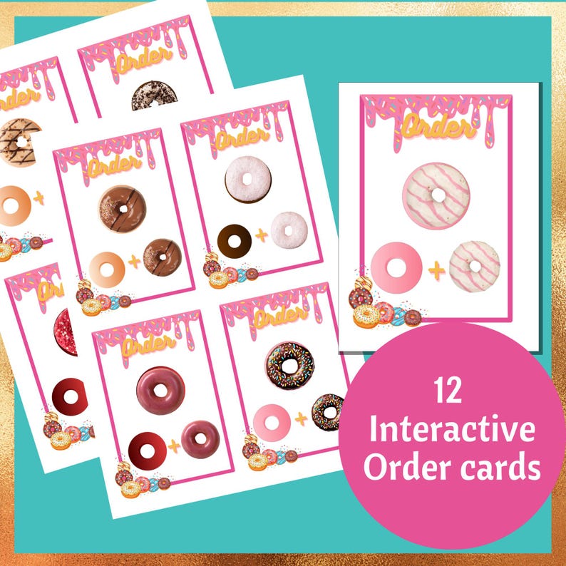 3D Paper Donut Shop | Printable, Foldable | Dramatic Pretend Play ...