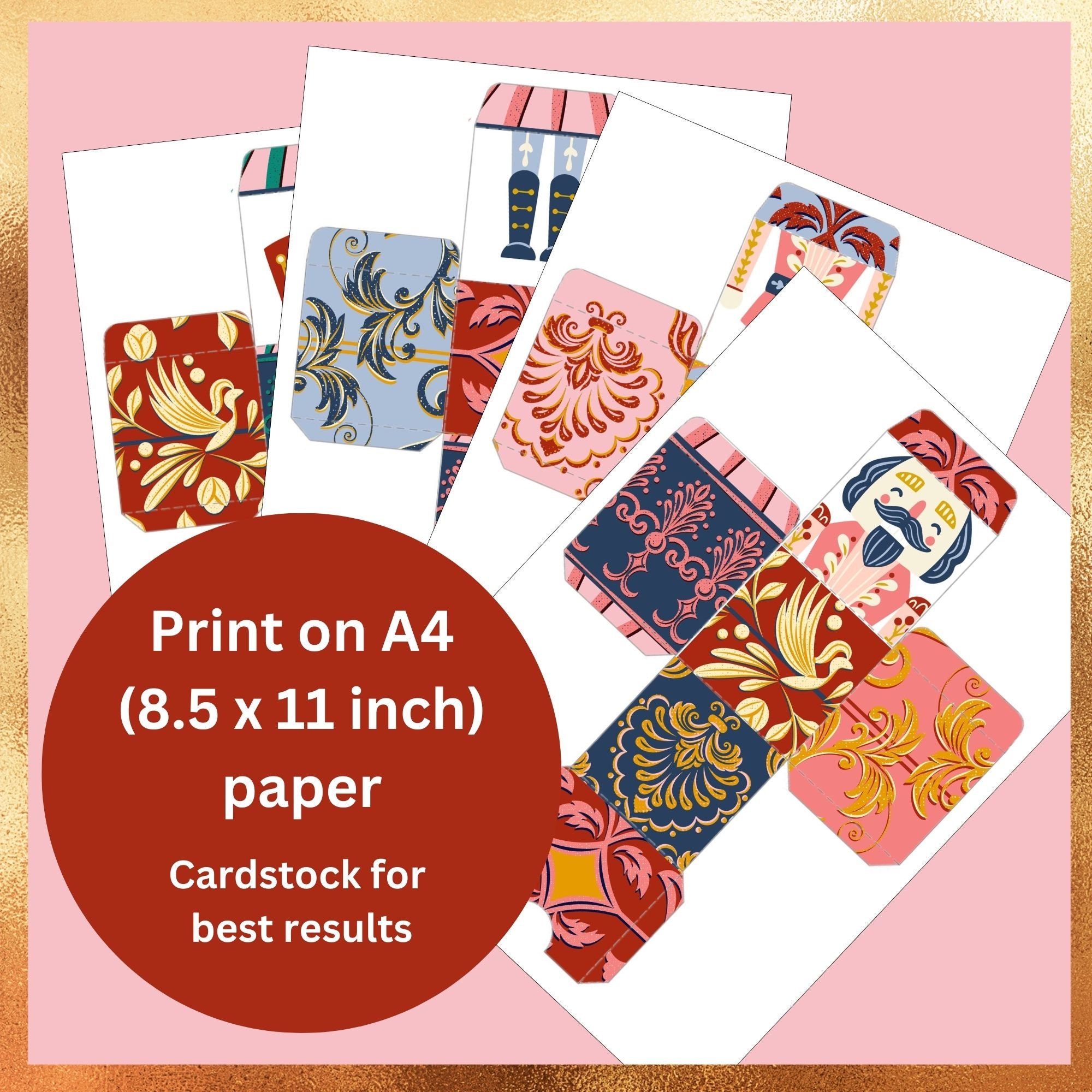 Stacking Nutcracker Gift Boxes Printable Instant Download - Etsy