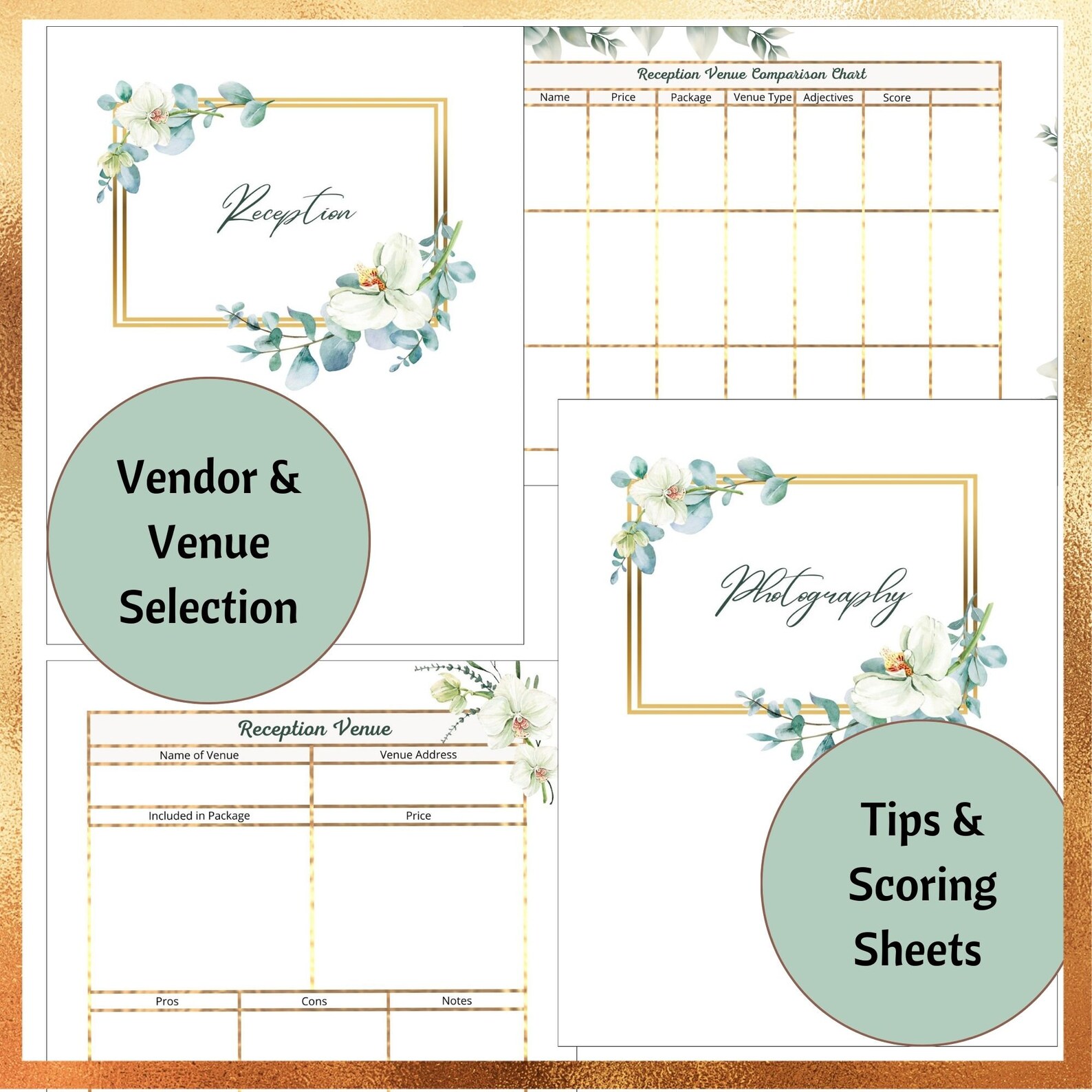 Complete Wedding Planner | Printable Instant Digital Download | for ...
