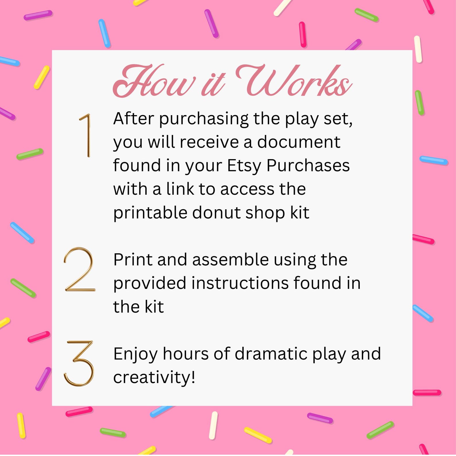 3D Paper Donut Shop: Printable Pretend Play Bakery (PDF) - Etsy