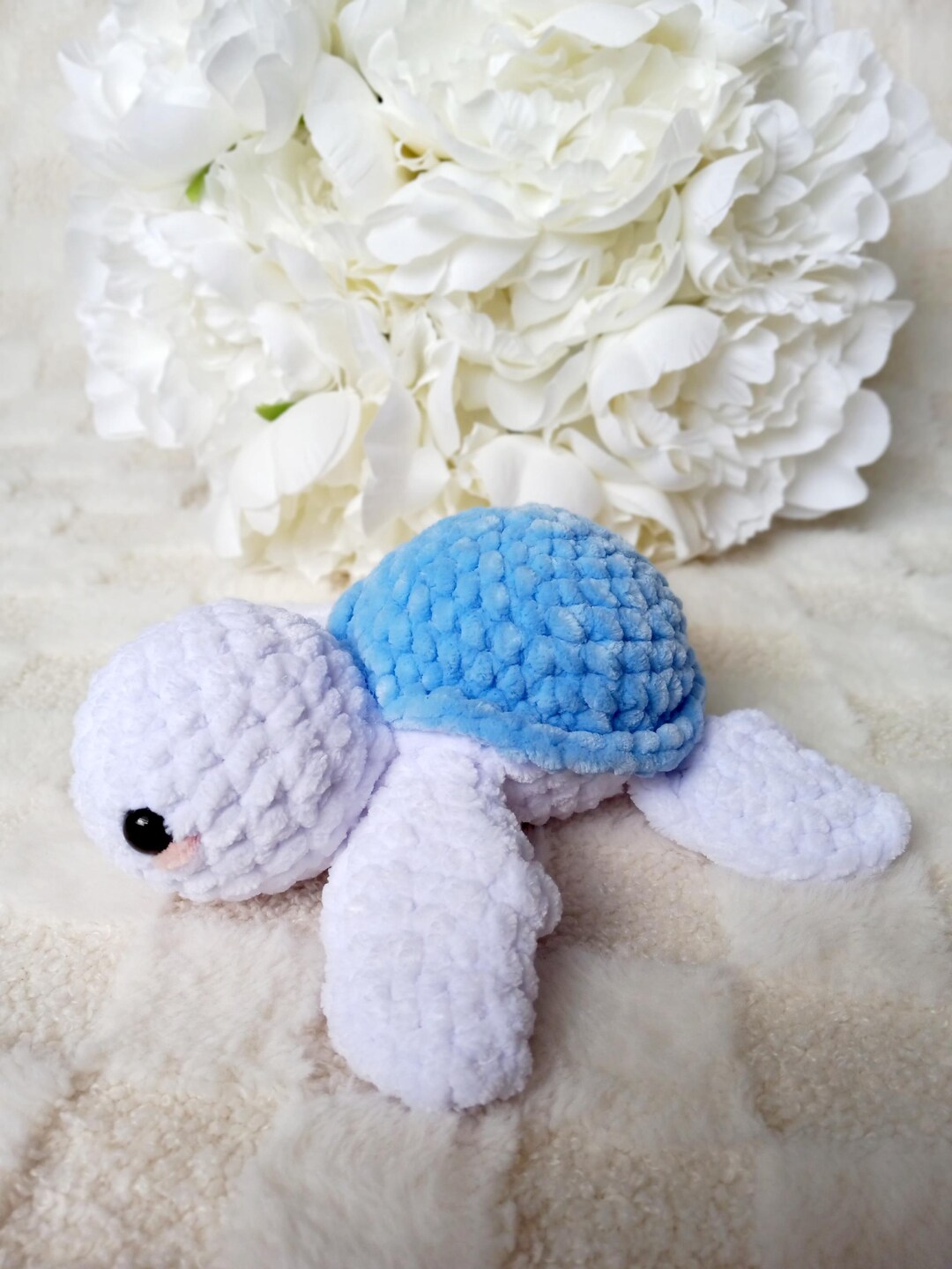 Mini Sea Turtle Plushie Stuffed Animal Toy. Cute Gift for Kids ...