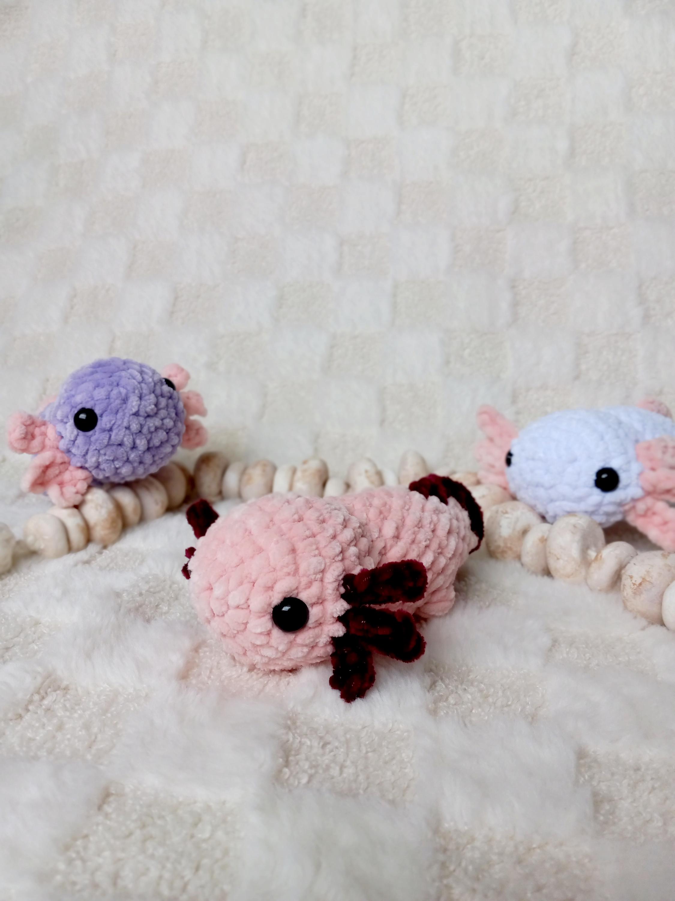 Axolotl Plushie Stuffed Animal Toy. Cute Gift for Kids. Handmade ...