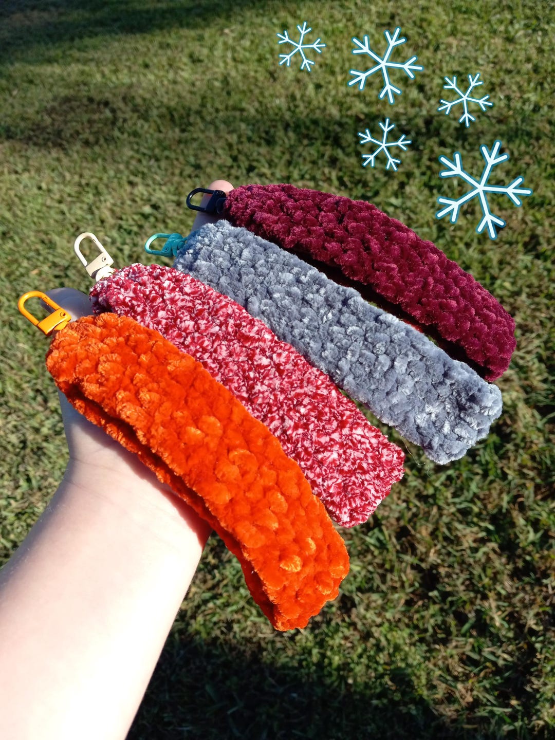Key Wristlets. Cute Gift for Adults. Handmade Crochet Accessory. Made ...