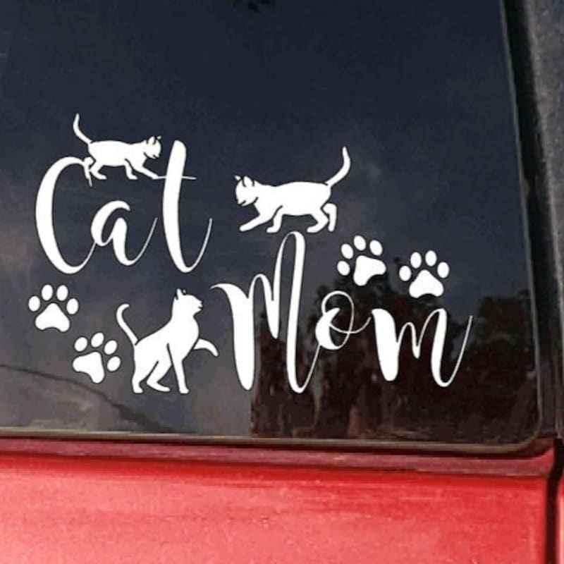 Cat Decal for Car - Etsy
