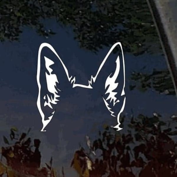 German Shepherd Dog Ear Decals - Etsy
