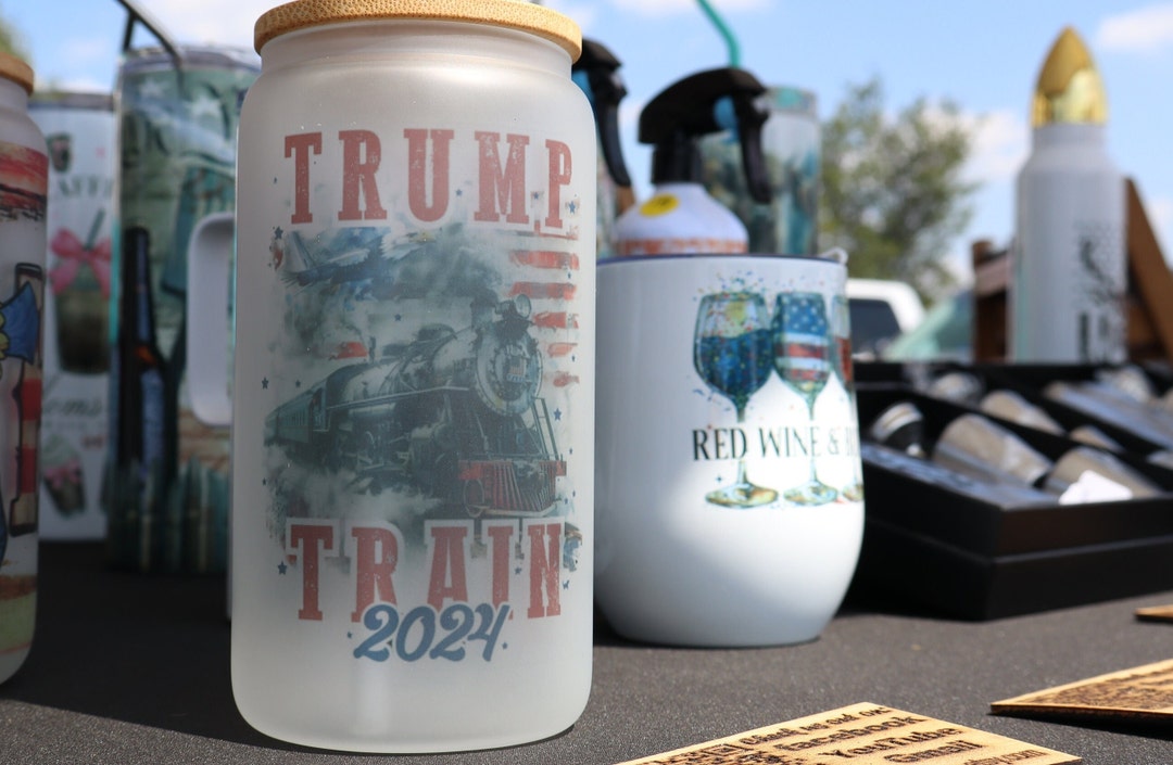 Trump Train Libbey, Patriotic Libbey Glass, Trump 2024, Train Libbey ...