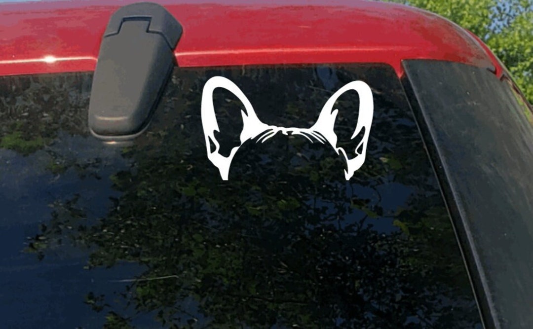 French Bulldog Ear Outline Decal,frenchie Dad,car Decals,mom Gifts,dog ...