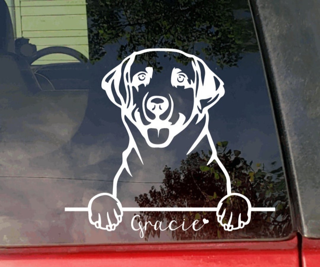 Labrador Retriever Decal, Labrador Retriever Gifts, Personalized Decals ...