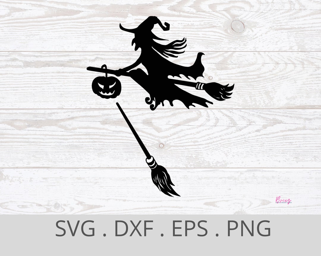 Witch Svg, Broom Svg, Halloween Clipart, Halloween Vector Images ...