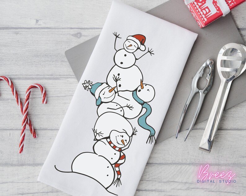 Winter Snowmen Stack Svg, Snowmen Vector, Let It Snow Svg, Snowman Clipart, Winter Snow Svg ...