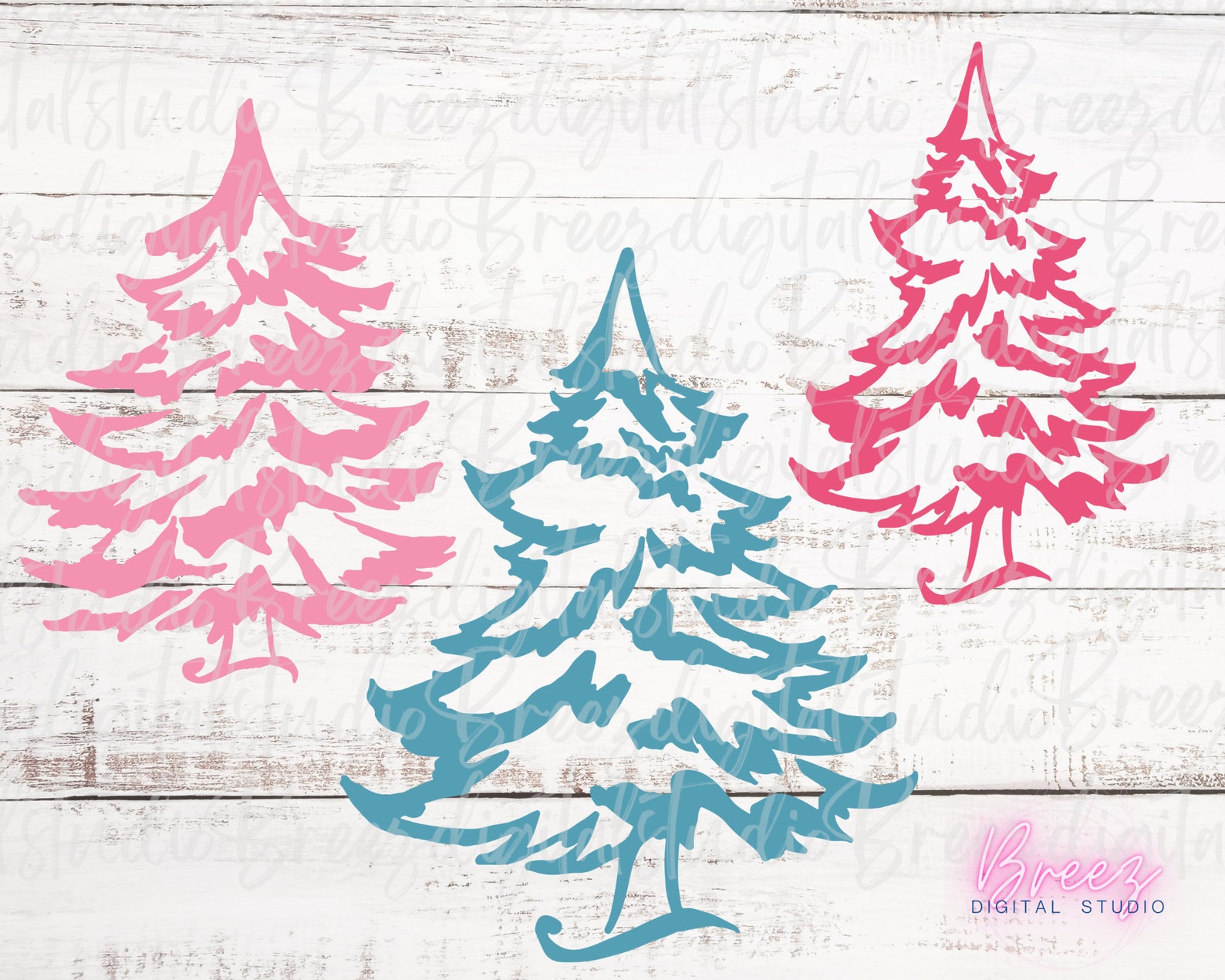 Snowy Trees Svg, Christmas Trees Svg, Snowy Tree Clipart, Tree Vector ...