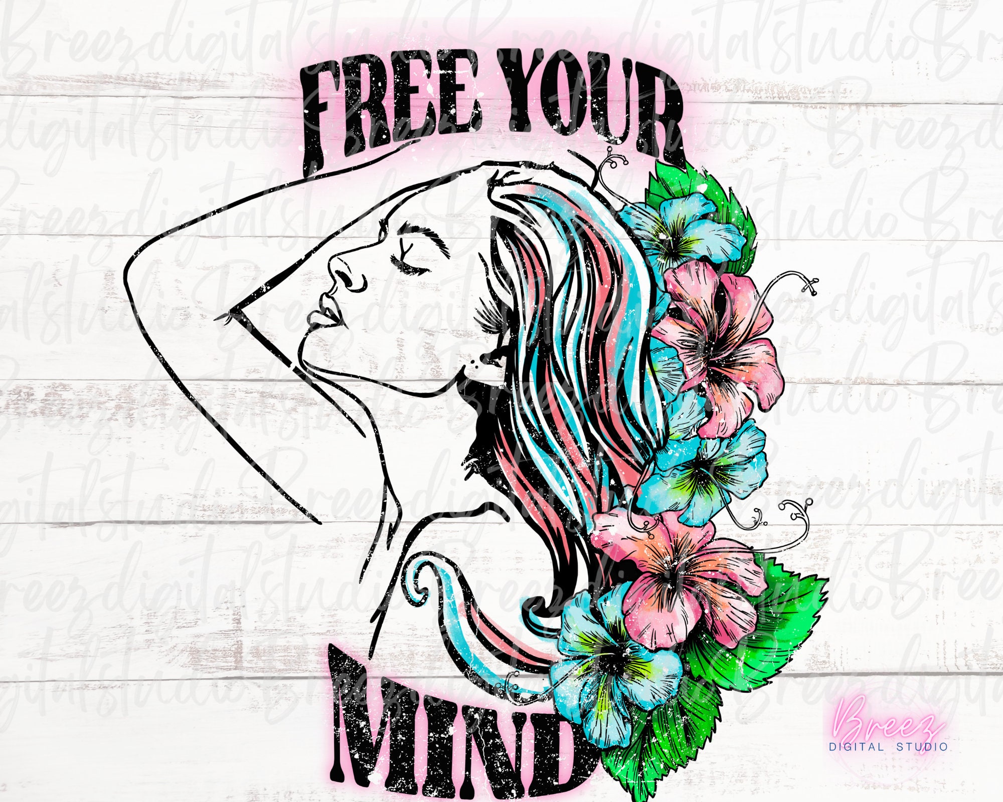 Free Your Mind Png, Motivational Png, Sublimation Design, Mental Health ...