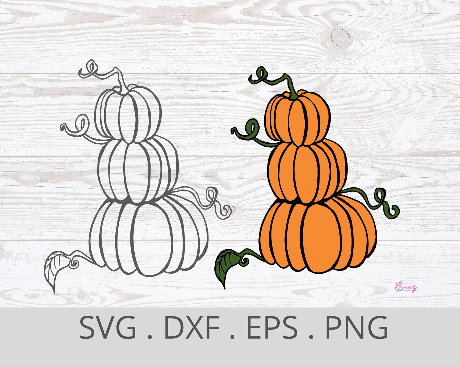 Pumpkin Stack Svg, Stacked Pumpkins Svg, Pumpkins Svg, Fall Pumpkin Cut ...