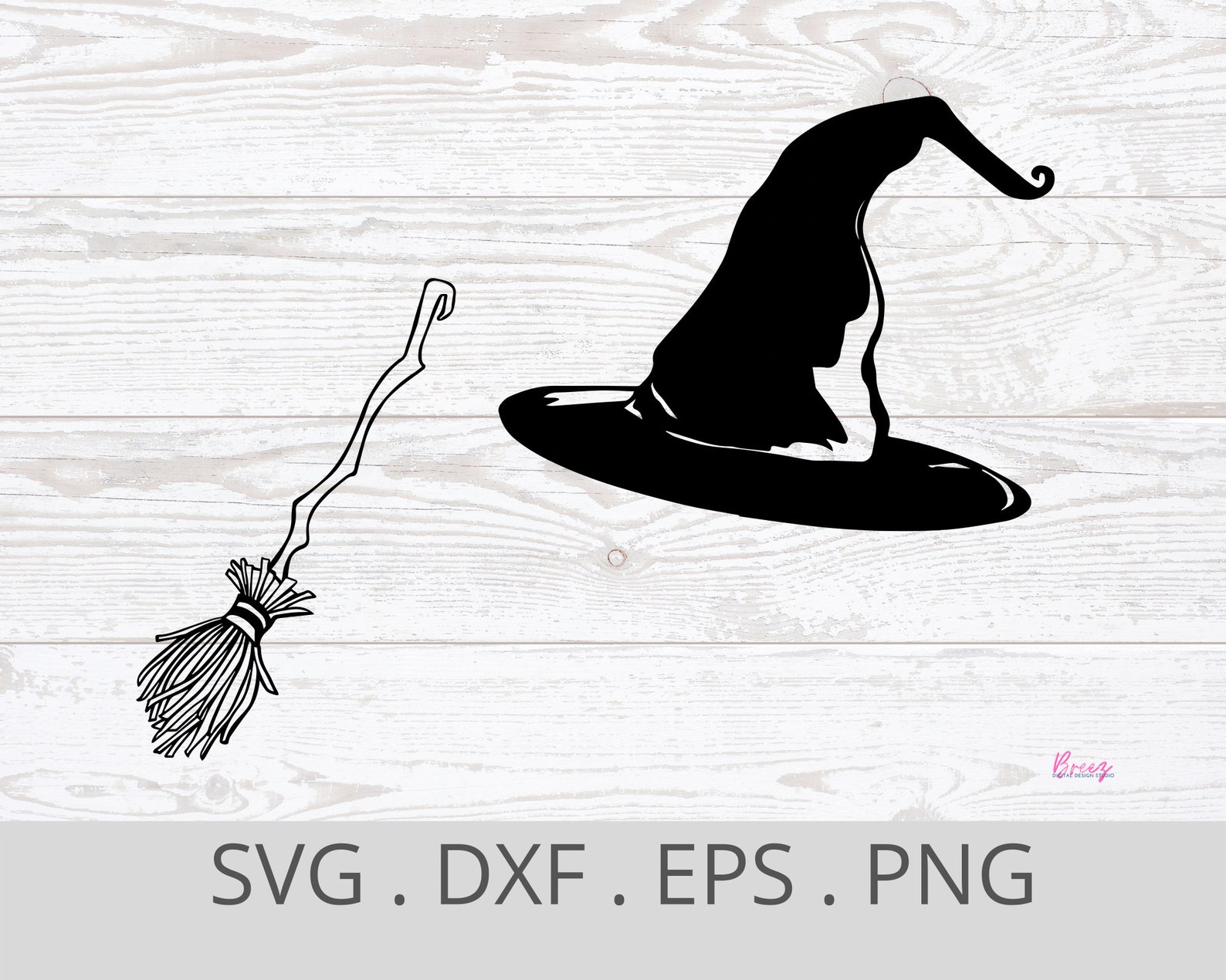 Witch Hat Svg, Witch Broom Svg, Halloween Witch Svg, Wicked Witch Hat ...