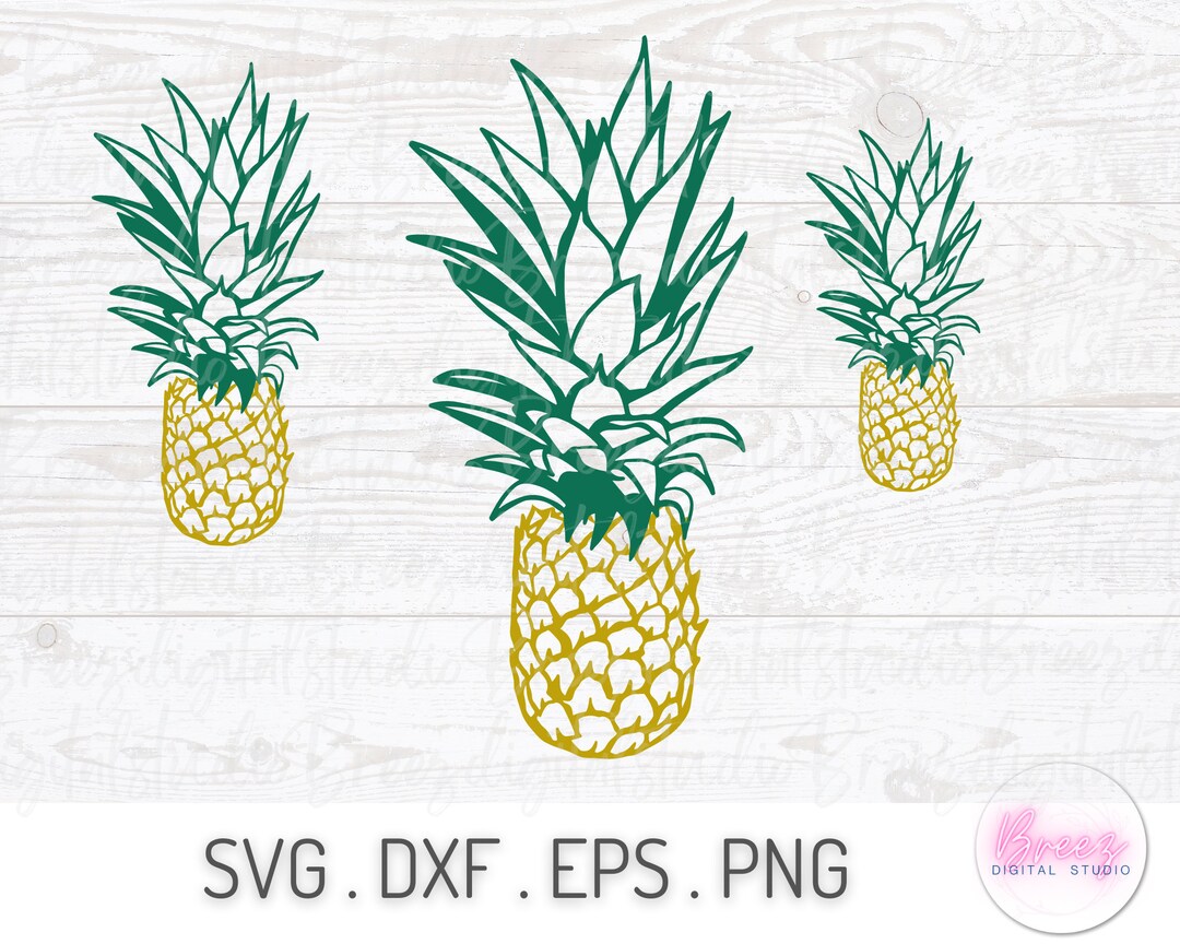 Ananas SVG, Ananas Clipart, Ananas Clipart, tropisches Obst SVG, Sommer ...