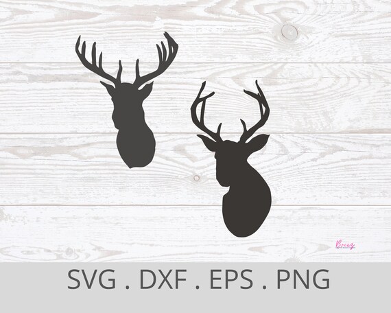 Deer Head Svg Deer Head Bundle Svg Deer Head Clipart Deer - Etsy