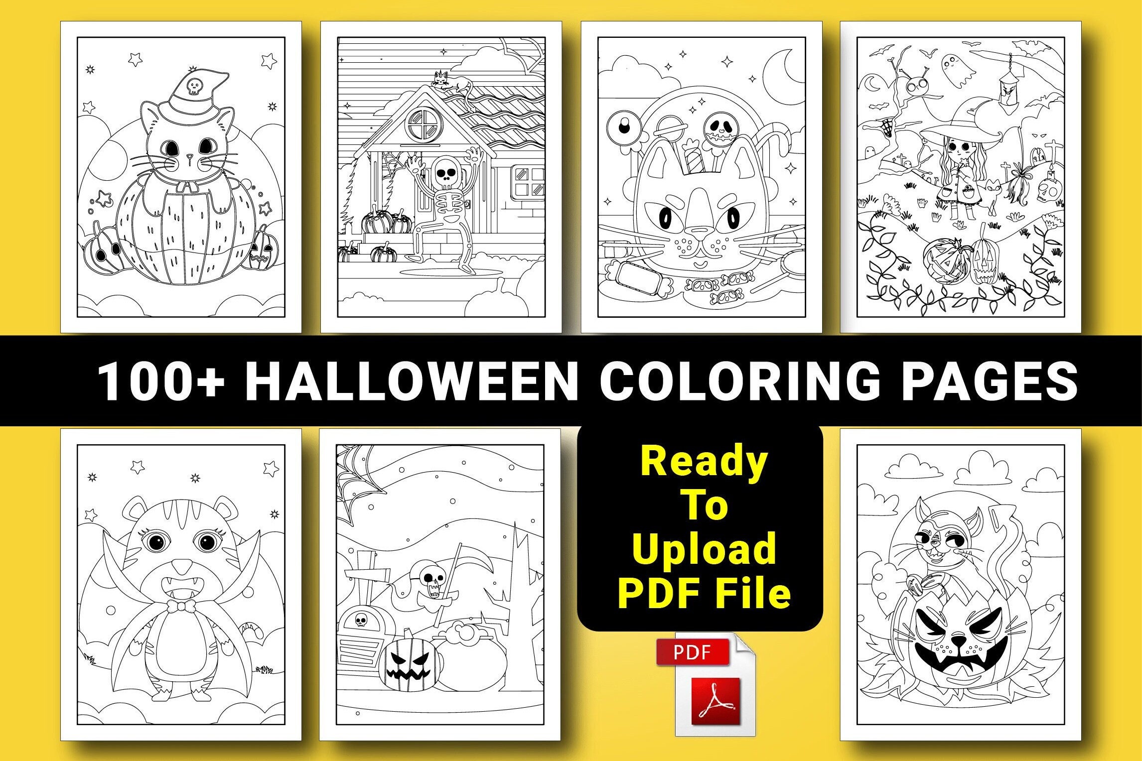 100 Kids’ Halloween Coloring Pages & Activities for Children! Coloring ...