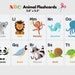 Animal Alphabet Flash Cards ABC Animal Flash Cards Alphabet Cards ...