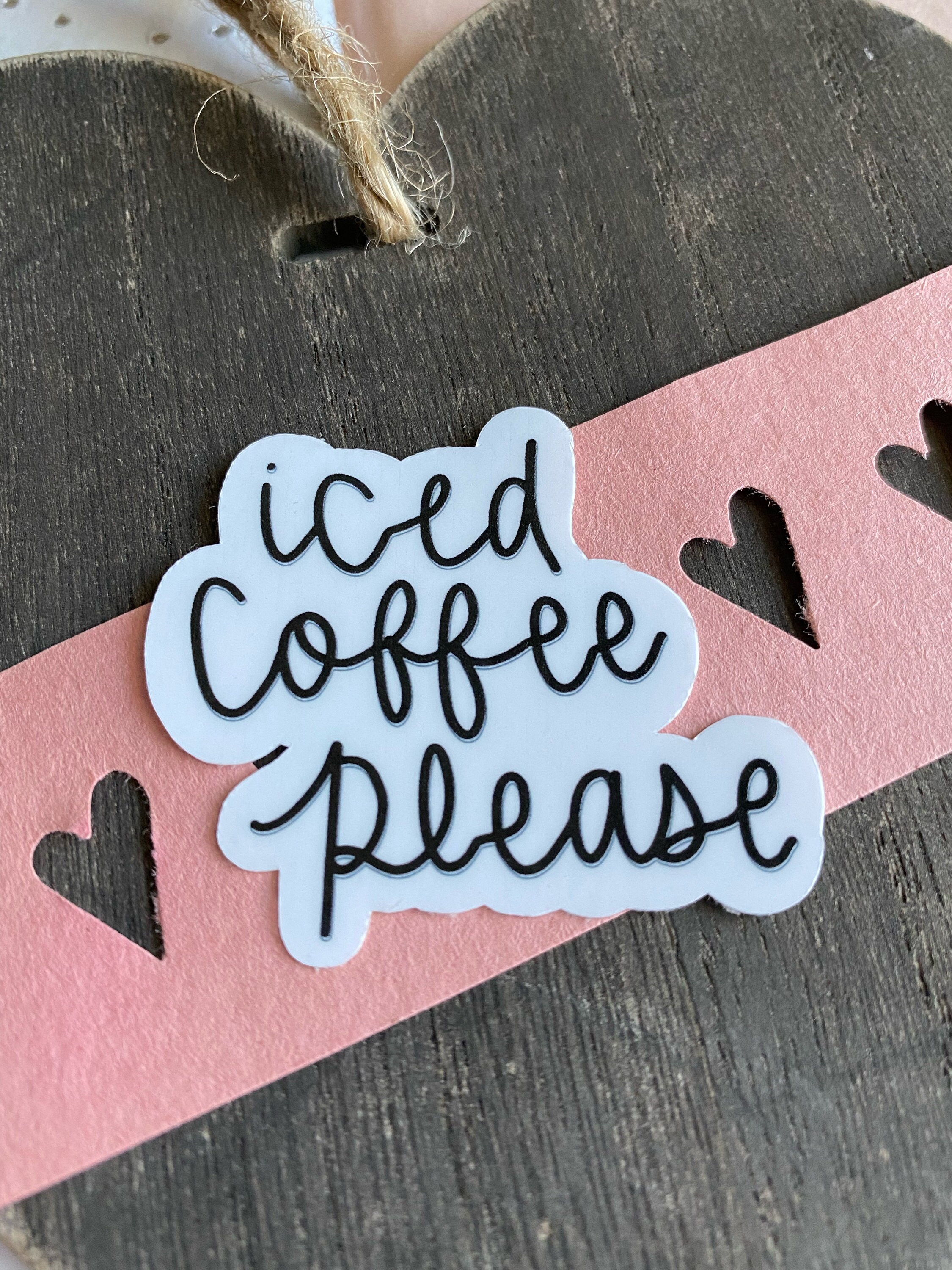 Iced Coffee Please Sticker - Etsy