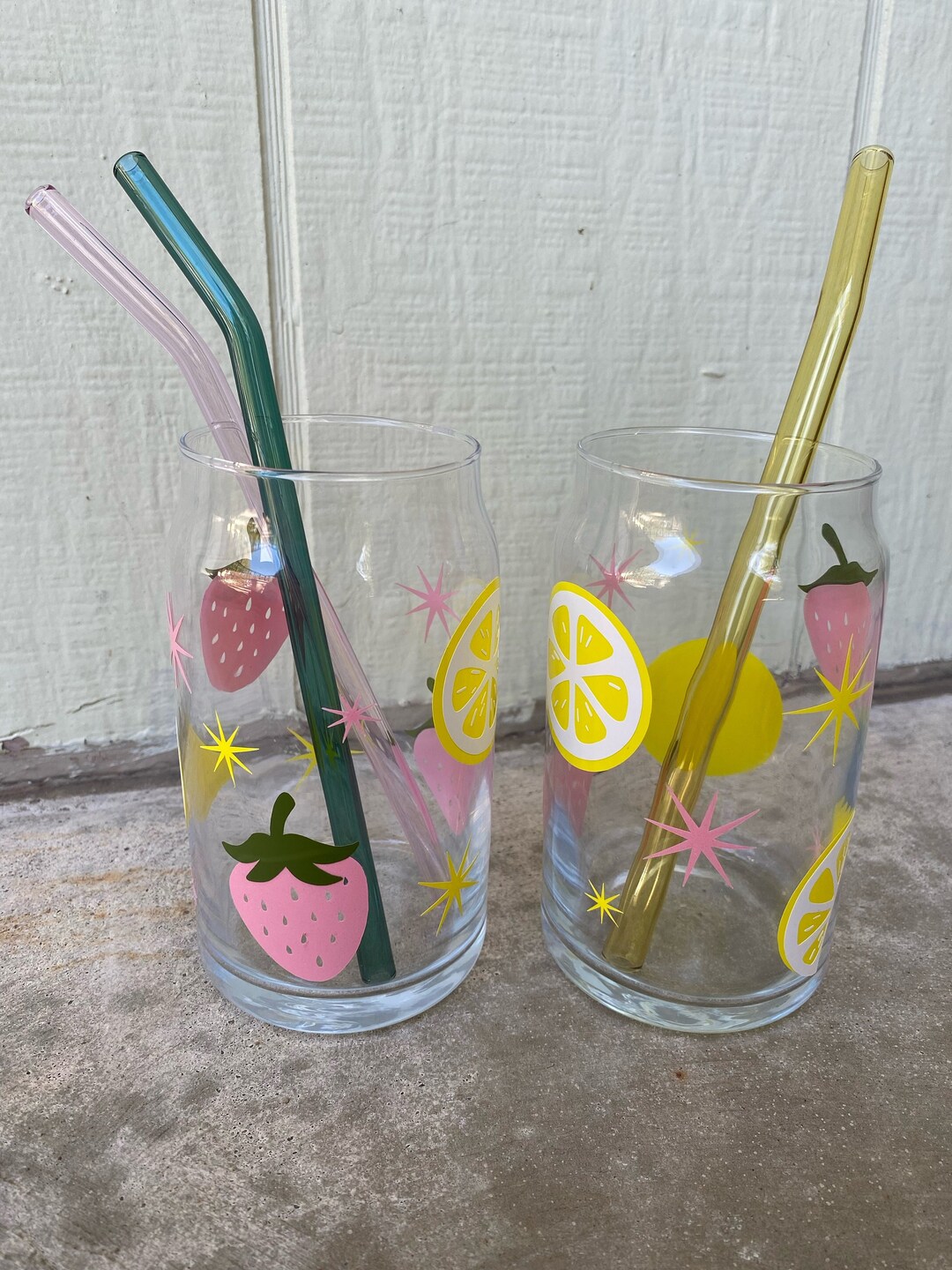 Pink Lemonade Glass Beer Can - Etsy