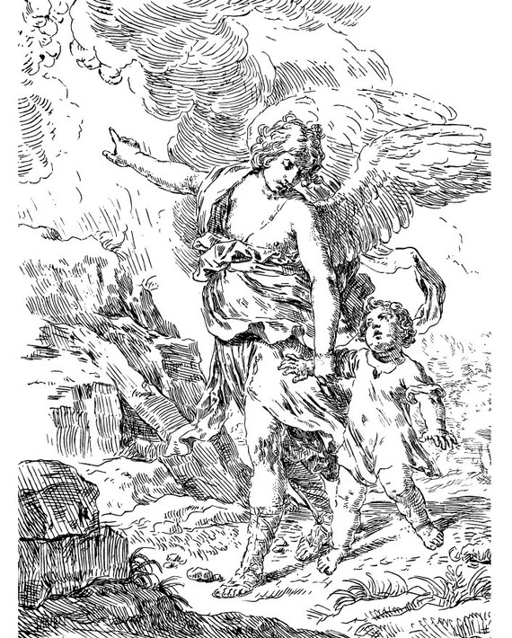 Guardien angel svg all files | Etsy