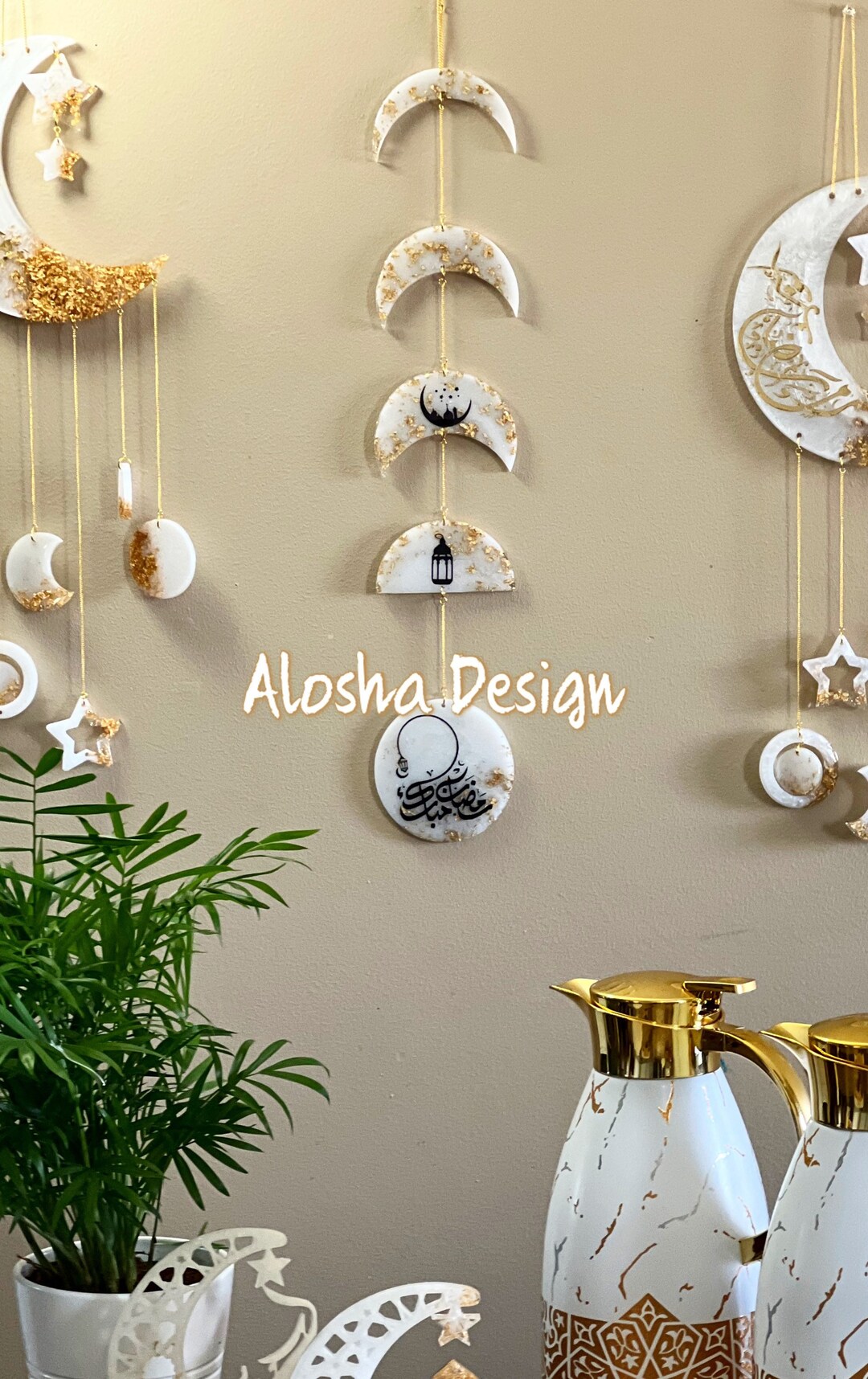 Moon Phases Wall Decor , Ramadan Wall Decor , Ramadan Moon Decor, Wall ...