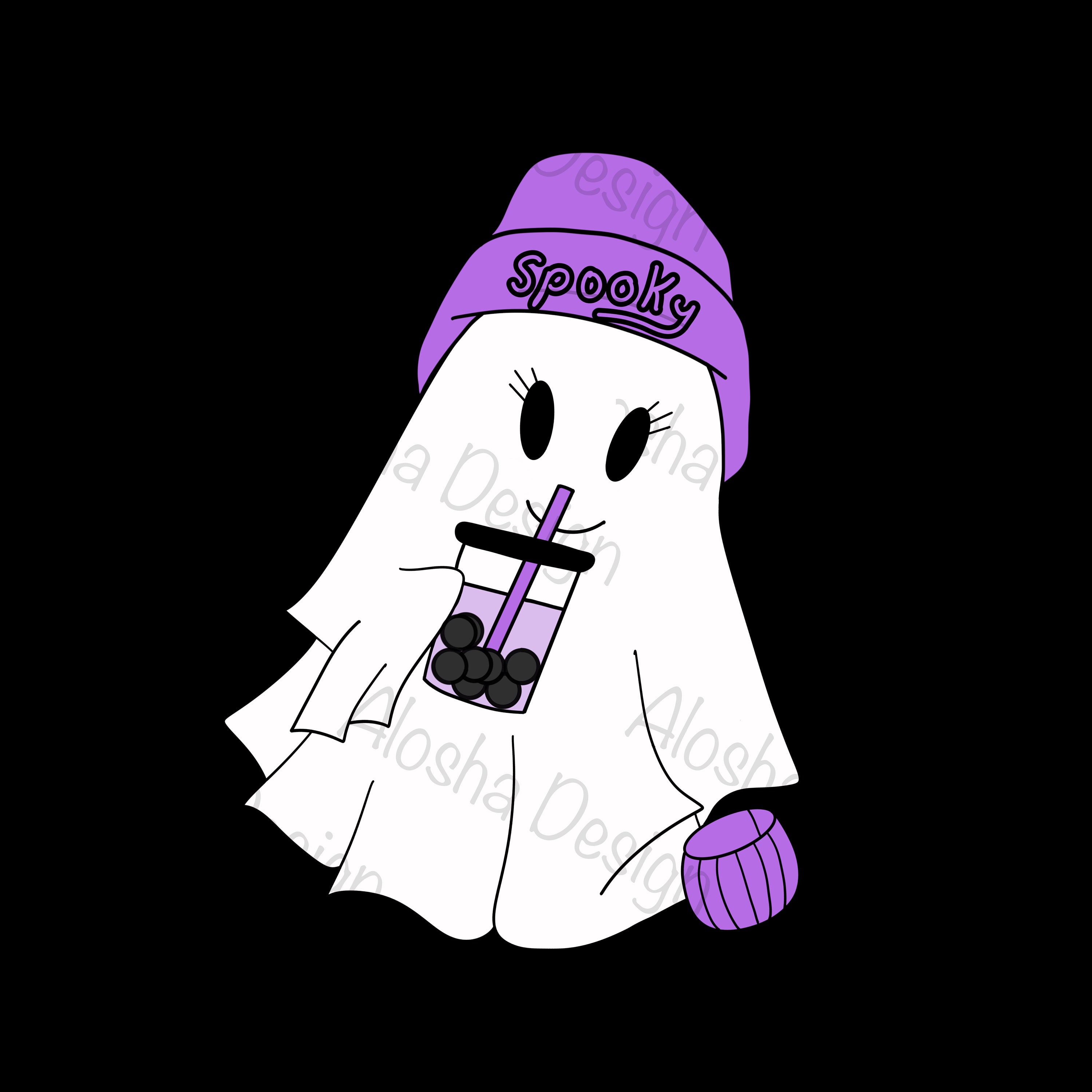 PNG Ghost Ghost PNG Cute Ghost Ong Cute Ghost Drinking Boba Drink Cute Spooky Ghost - Etsy
