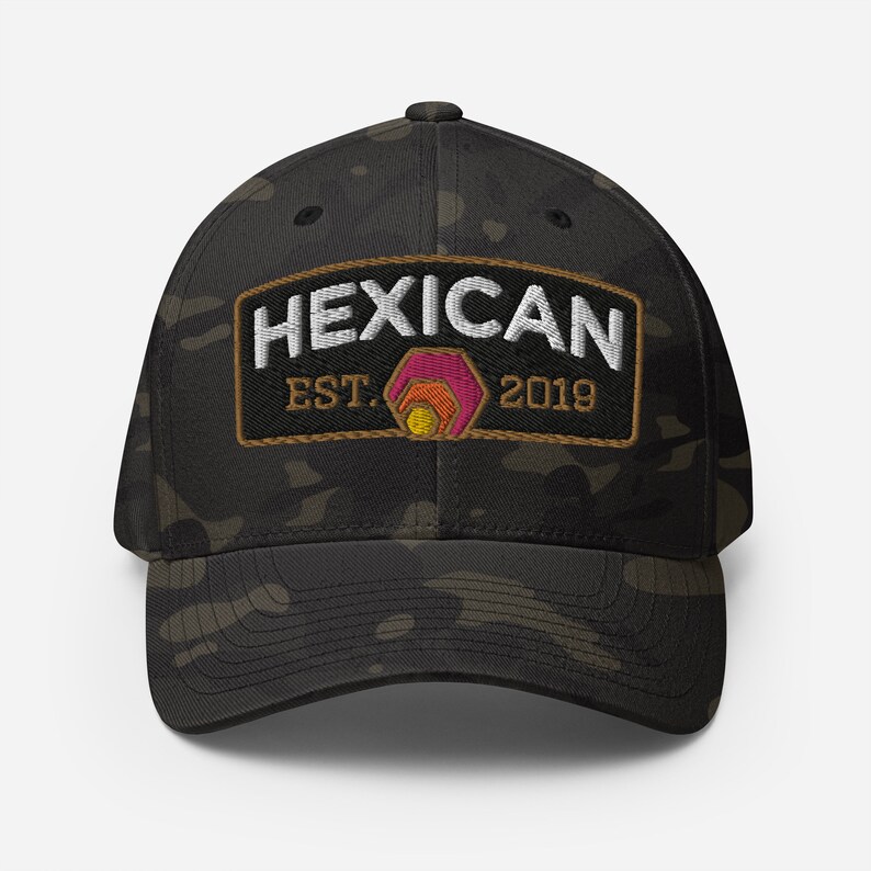 Hexican Est. 2019 Snapback Peak Hat Embroidered Hex Crypto - Etsy