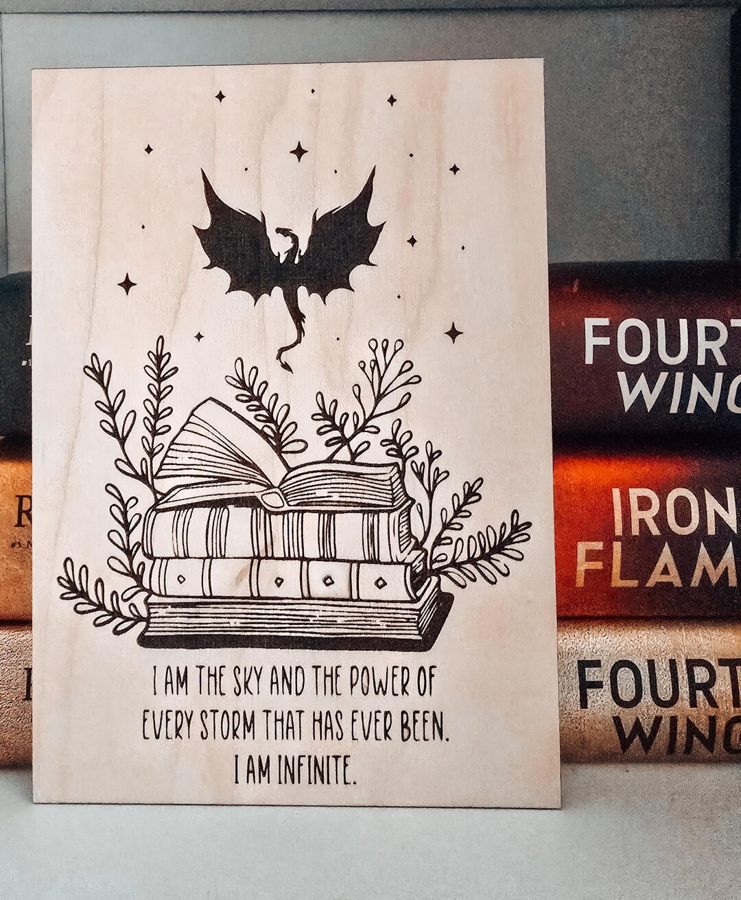Fourth Wing Engraved Decor - Etsy