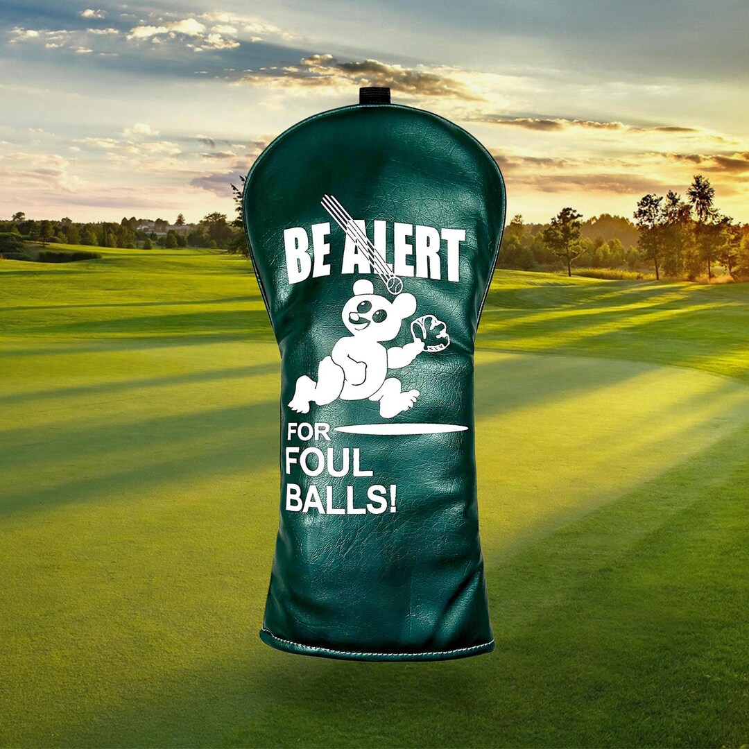 Be Alert for Foul Balls Golf Driver Headcover – Chicago Baseball ...