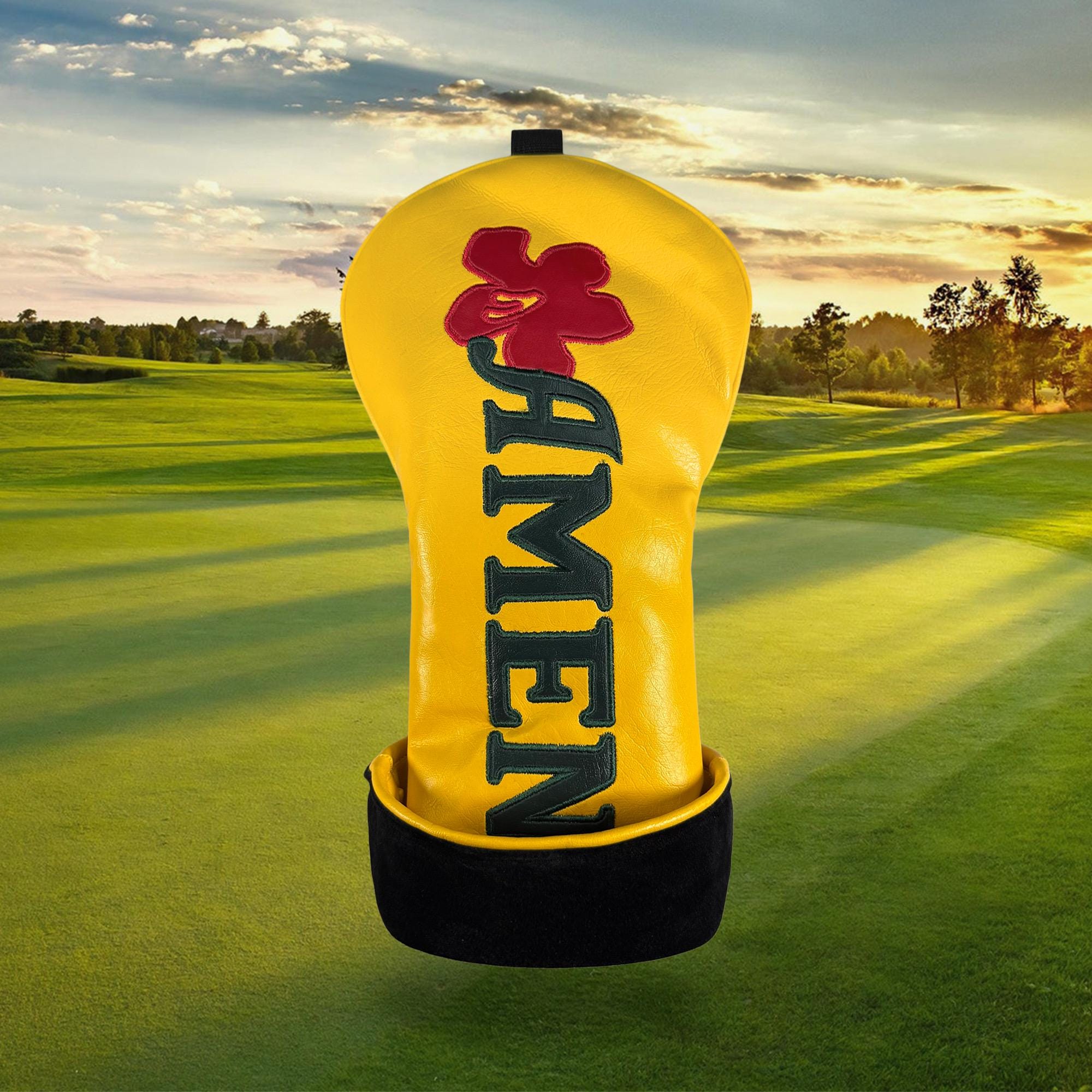 Amen Corner Azaleas Driver Head Cover: Faux Leather Golf Club Cover - Etsy