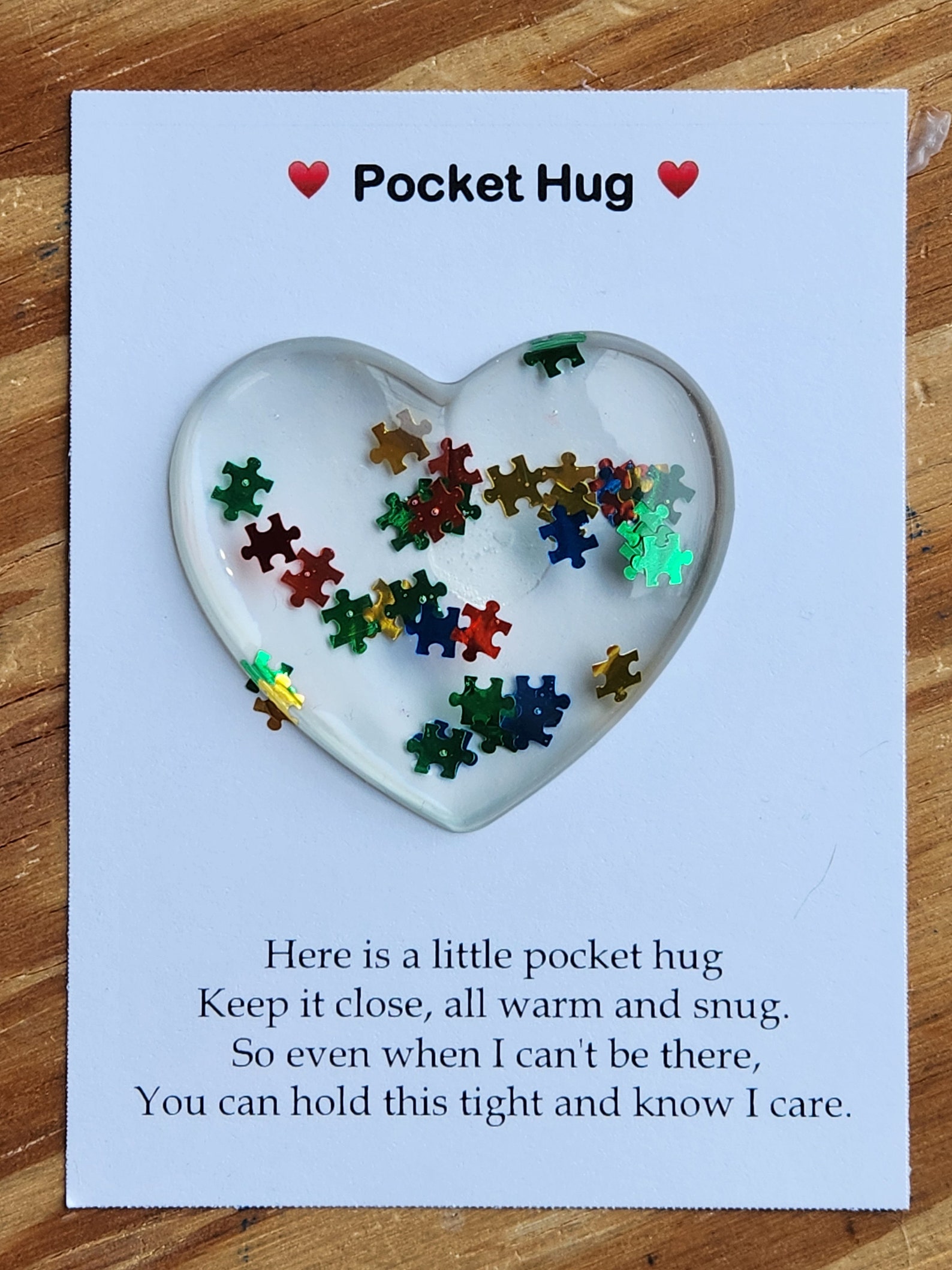 Pocket Hug Heart Autism Awareness - Etsy