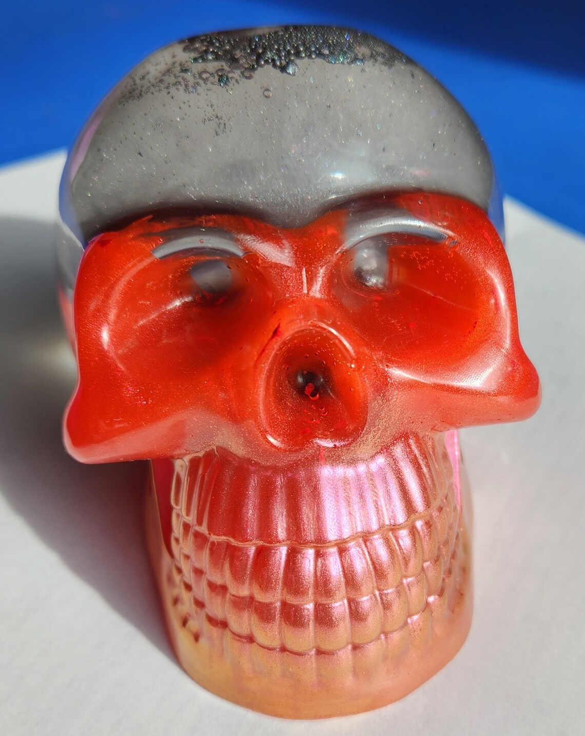 Resin Snow Globe Skull - Etsy