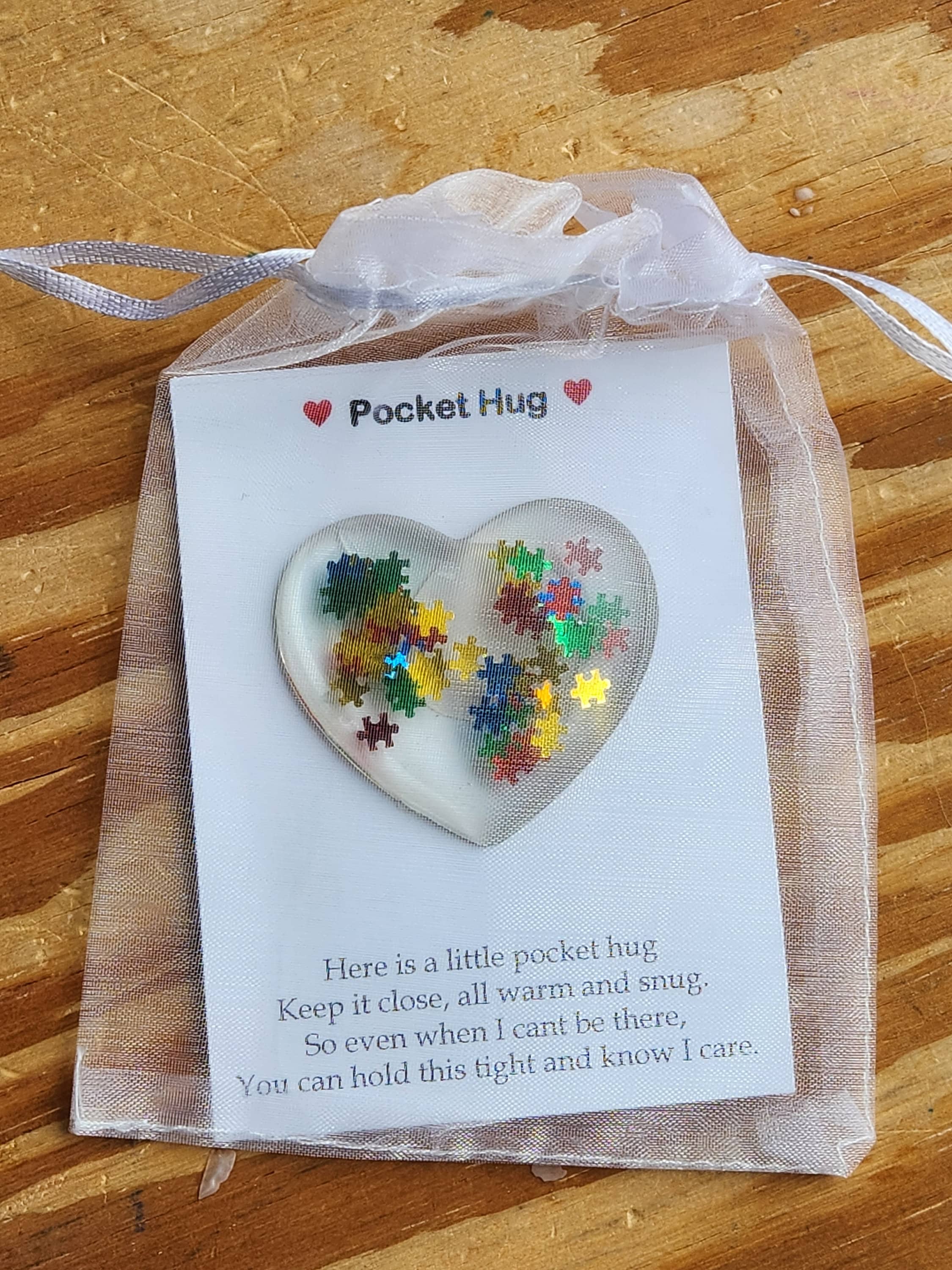 Pocket Hug Heart Autism Awareness - Etsy